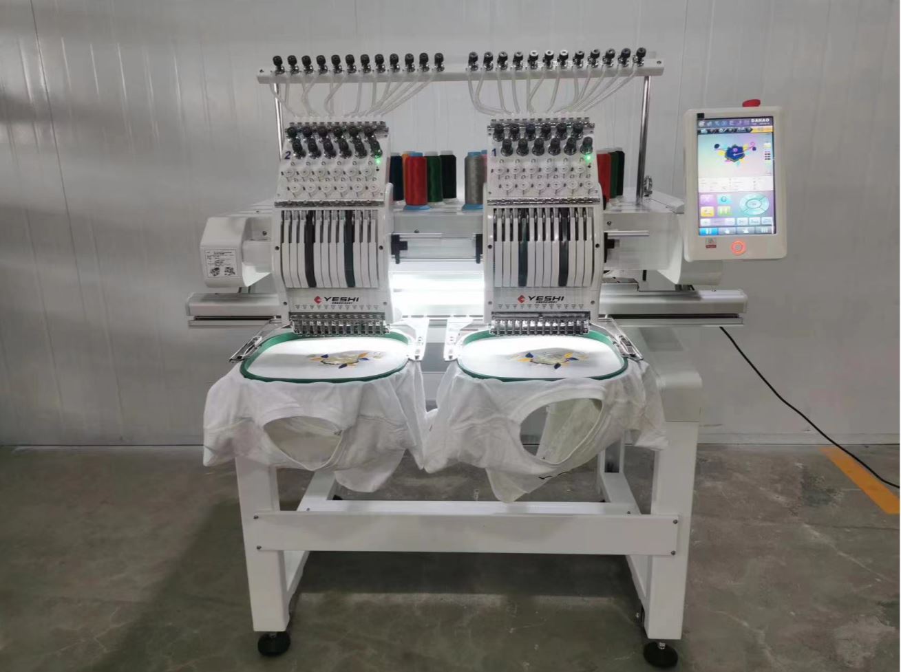 2 Heads 12 Needles Embroidery machine Yeshi Model: YS-1202CT - Afrimart ...