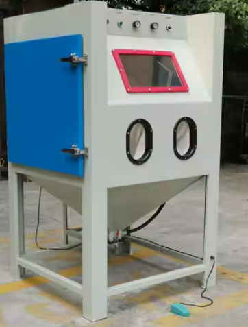 Pressurized Box Pneumatic Dust-Free Sand blasting Machine Remover Small ...